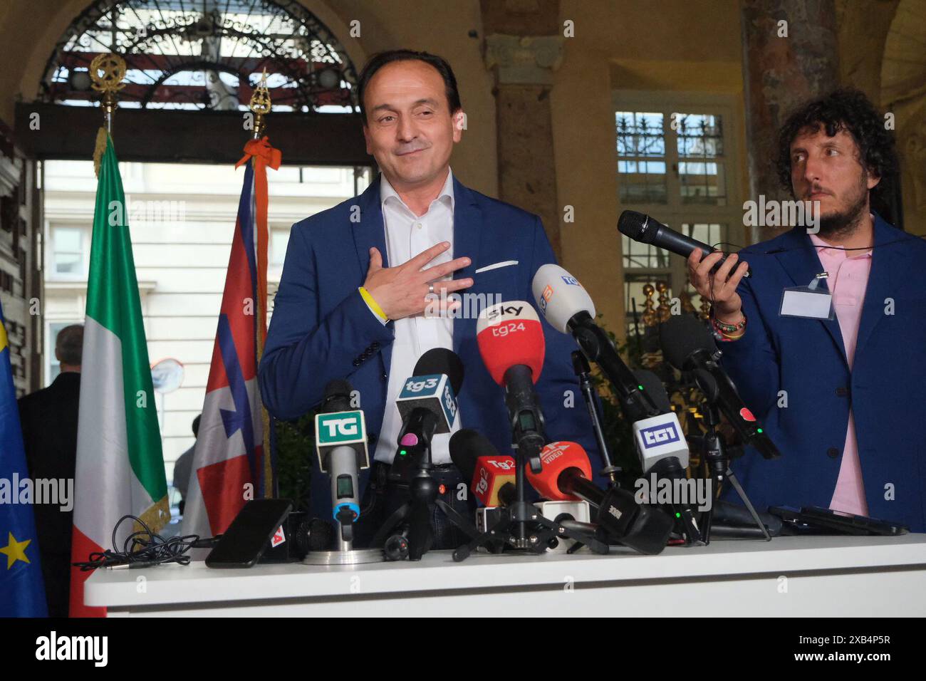 Turin, Italy. 10th June, 2024. Turin - Regional elections - governor ...