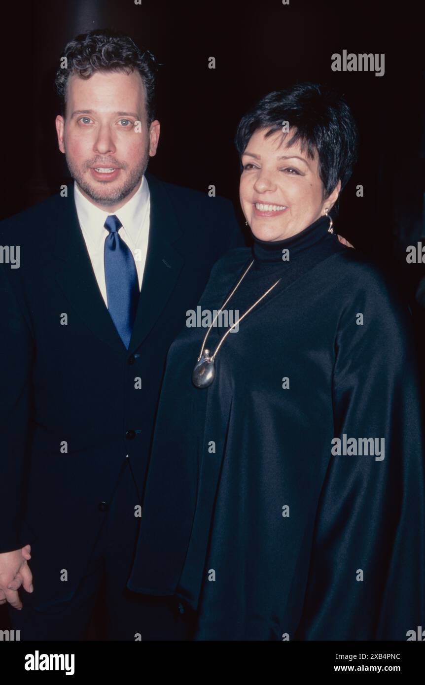 Billy Stritch and Liza Minnelli attend the cabaret performance by Billy ...