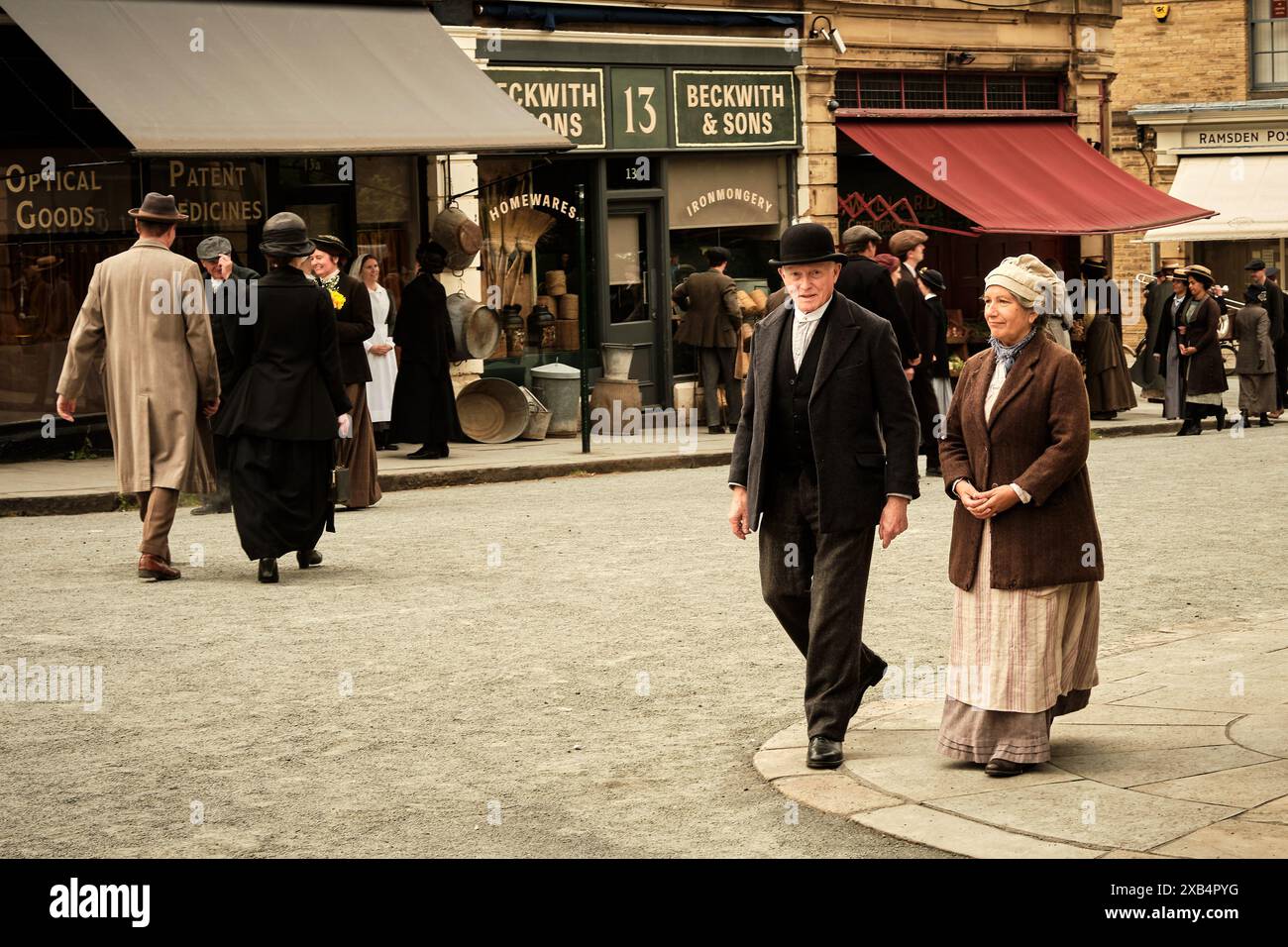 Saltaire village is transformed by the filming of Alan Bennett's The ...