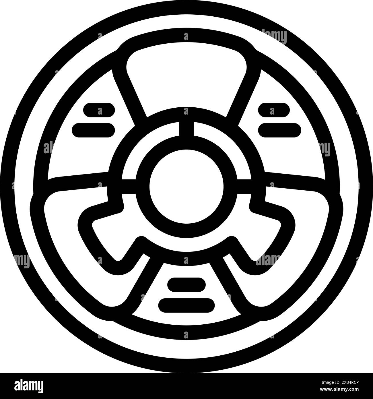 Steering wheel representing a racing game controller for virtual ...