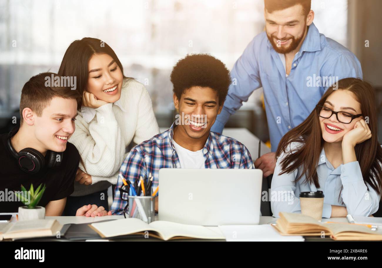 Diverse students group engaging hi-res stock photography and images - Alamy