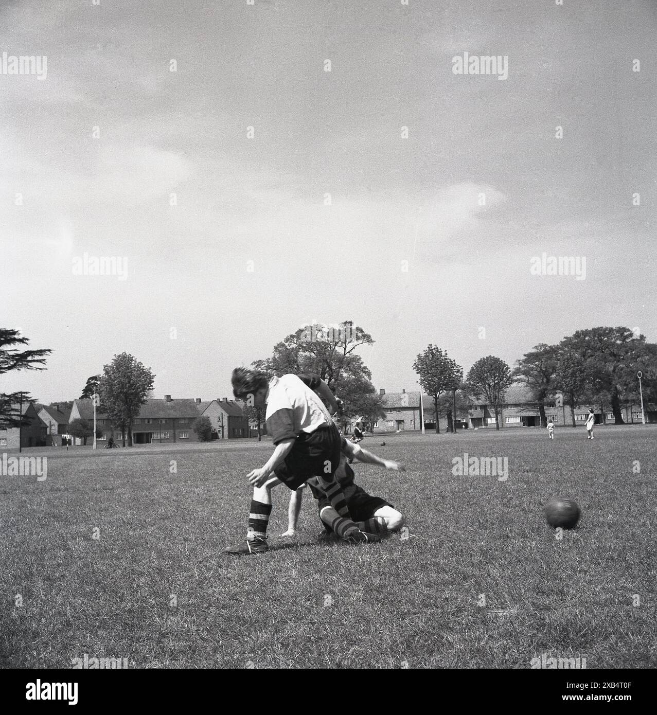 1953, historical, pre-season, training ground, group picture of Enfield ...