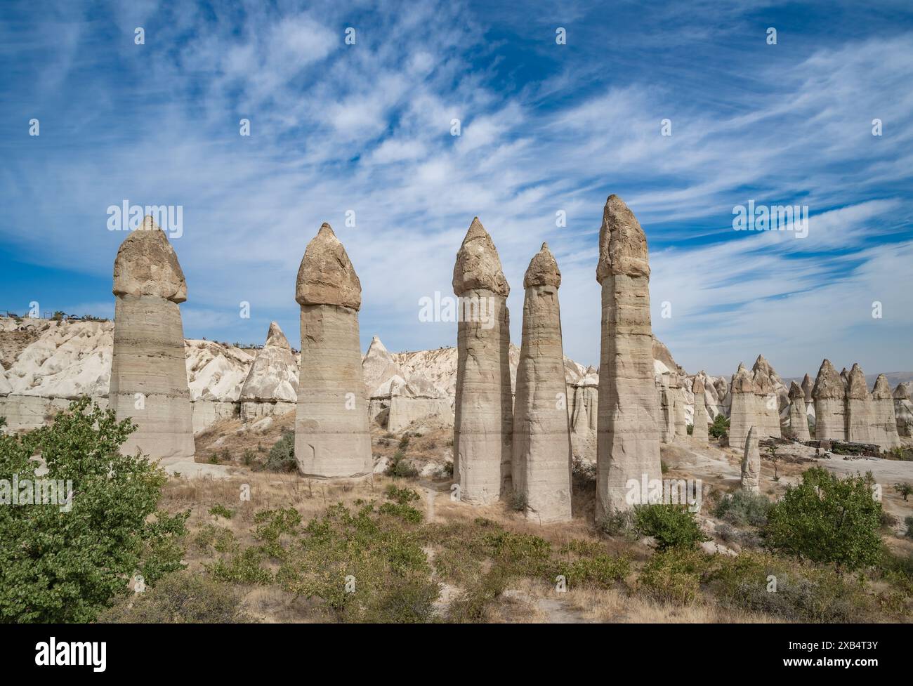 Rock formations in Love Valley, Cappadocia, Turkey Stock Photo - Alamy