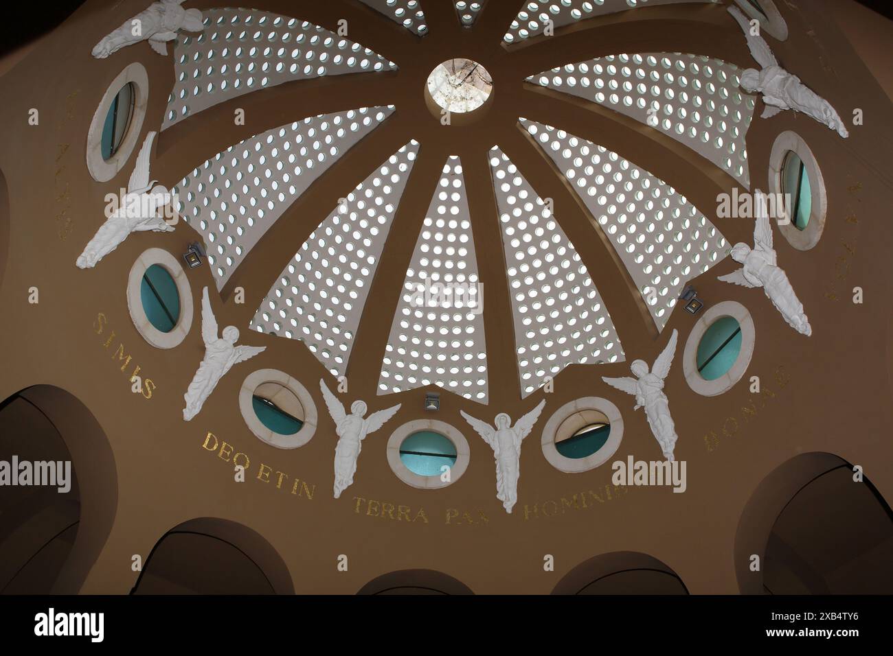 Ceiling of Chapel of the Shepherds Field designed by Franciscan Italian ...