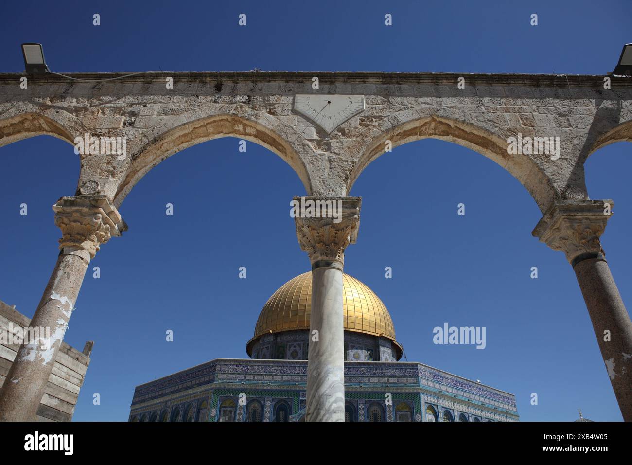Dome of the Rock & the Arches of Scales, Muslim shrine on the Temple Mt ...
