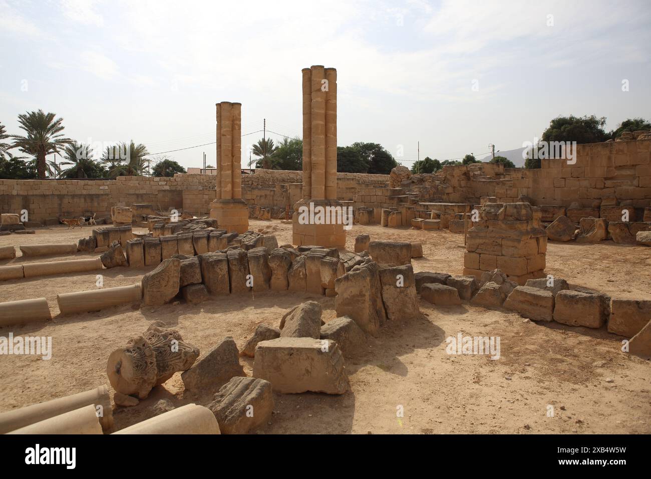 Hisham Palace built in the 8th century in Jericho by Caliph Hisham Bin ...