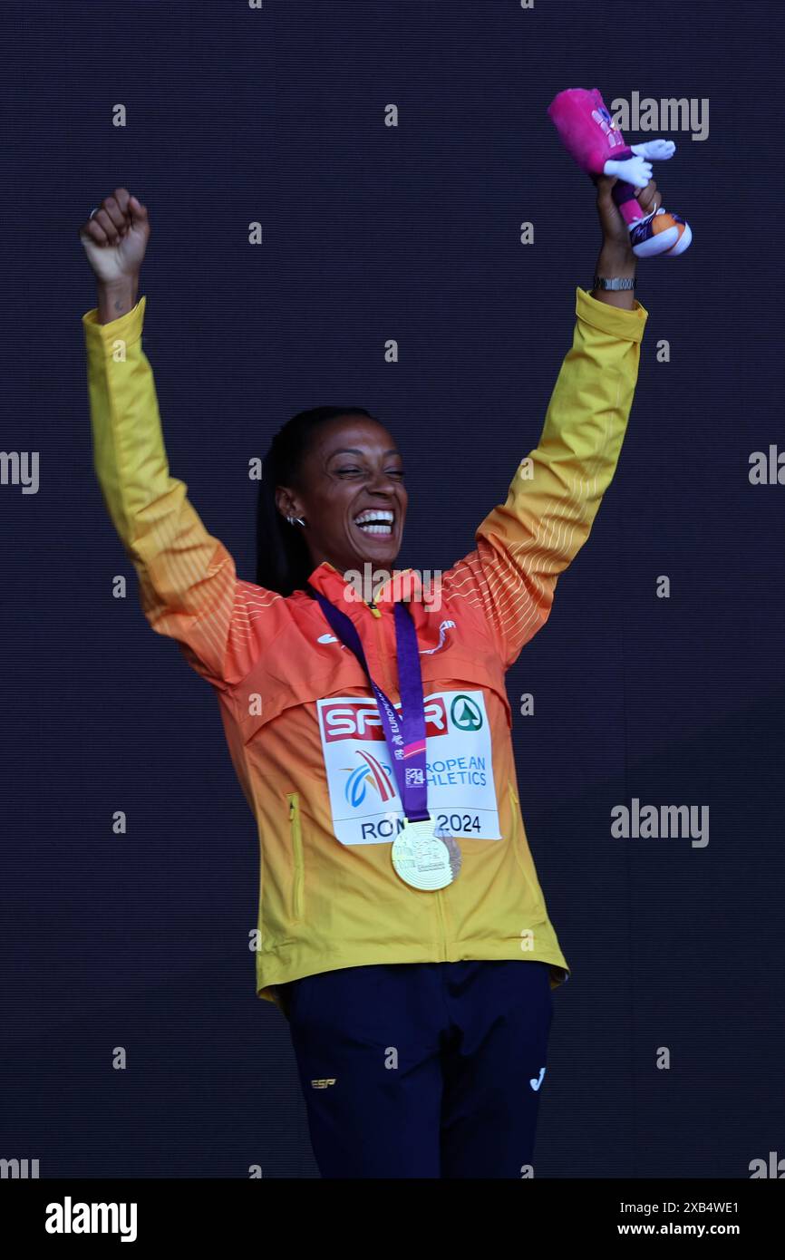 Rome, Italy. 10th June, 2024. Rome, Italy 10.06.2024: Ana Peleteiro ...