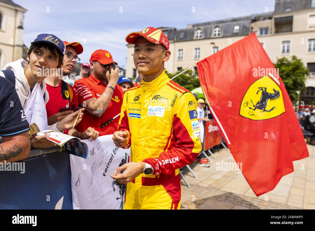 YE Yifei (chn), AF Corse, Ferrari 499P #83, Hypercar, FIA WEC, portrait ...