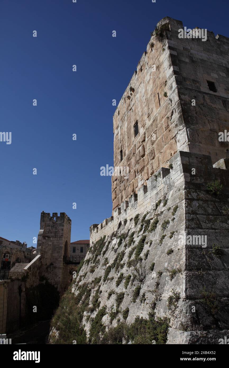 Tower of David, remain of either the Tower of Phasael or Tower of ...