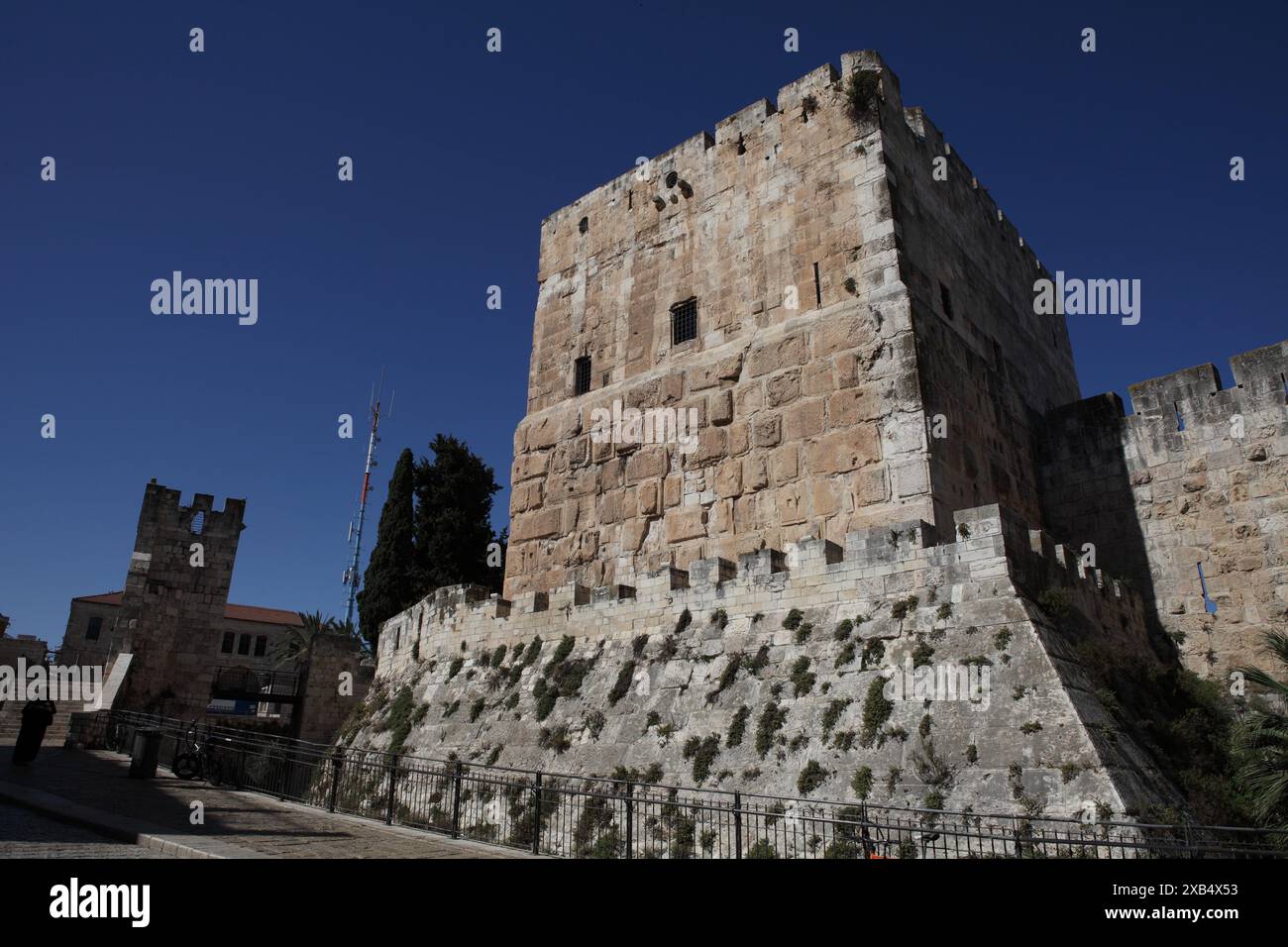 Tower of David or David Citadel, remains of one of three towers built ...