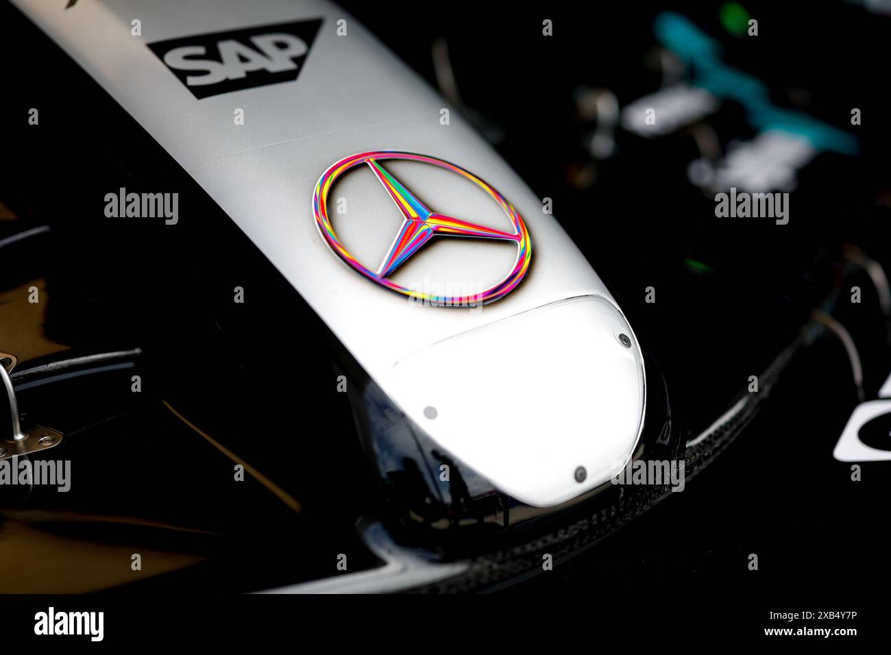 Mercedes AMG F1 Team W15, mechanical detail pride logo during the ...