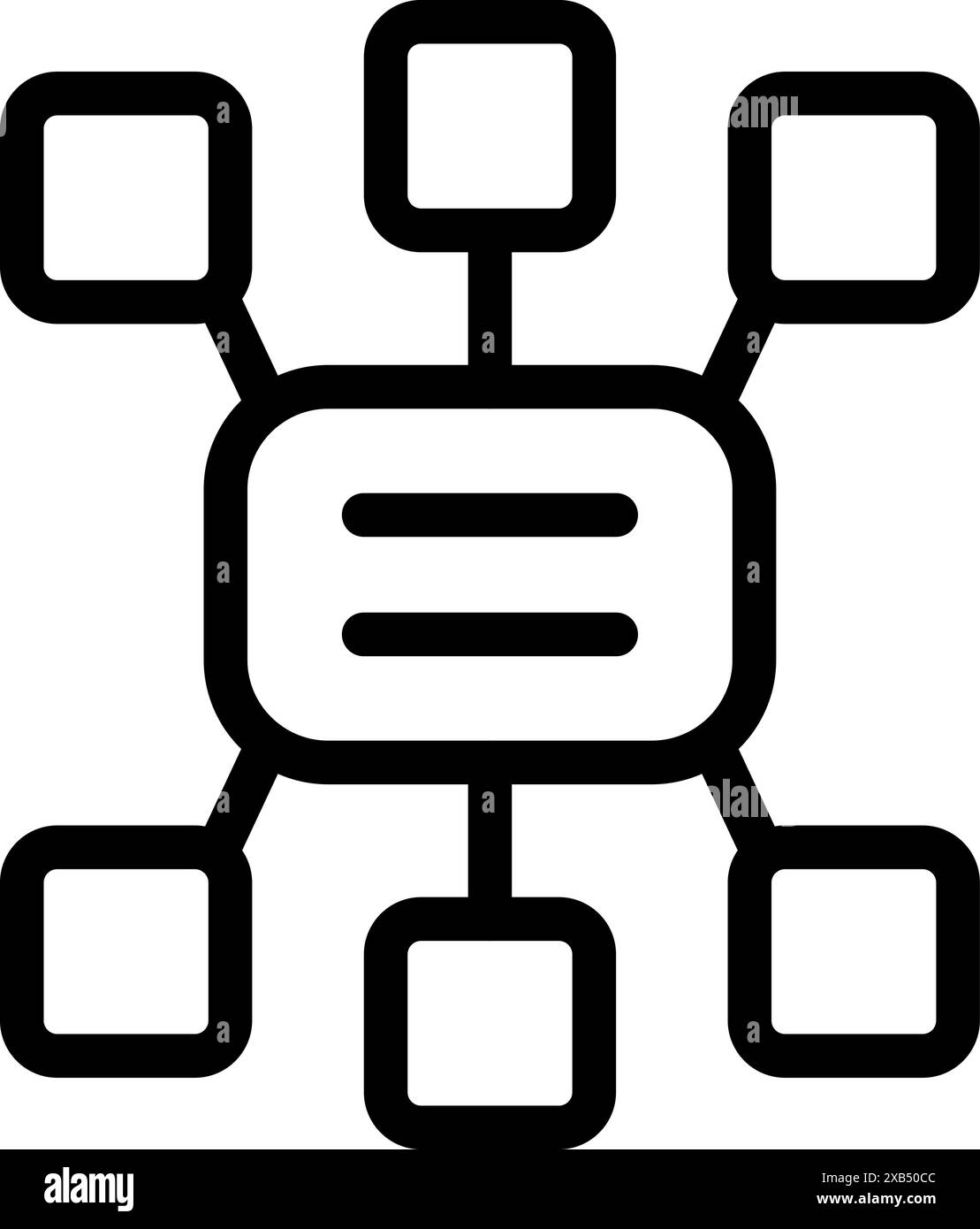 Central hub is connecting with multiple nodes, symbolizing a robust and ... Central hub is connecting with multiple nodes, symbolizing a robust and ...