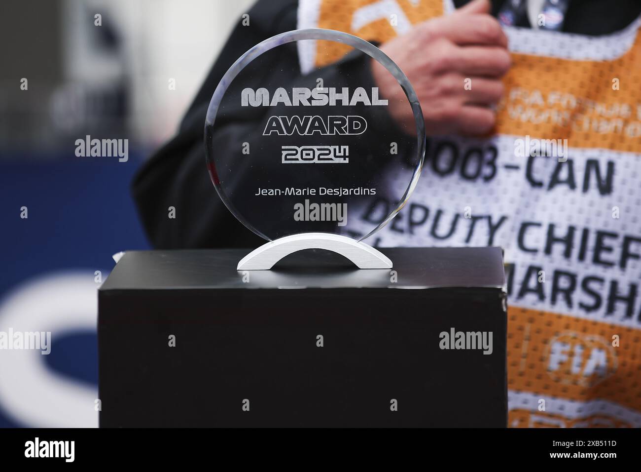 Marshal trophy award during the Formula 1 AWS Grand Prix du Canada 2024 ...