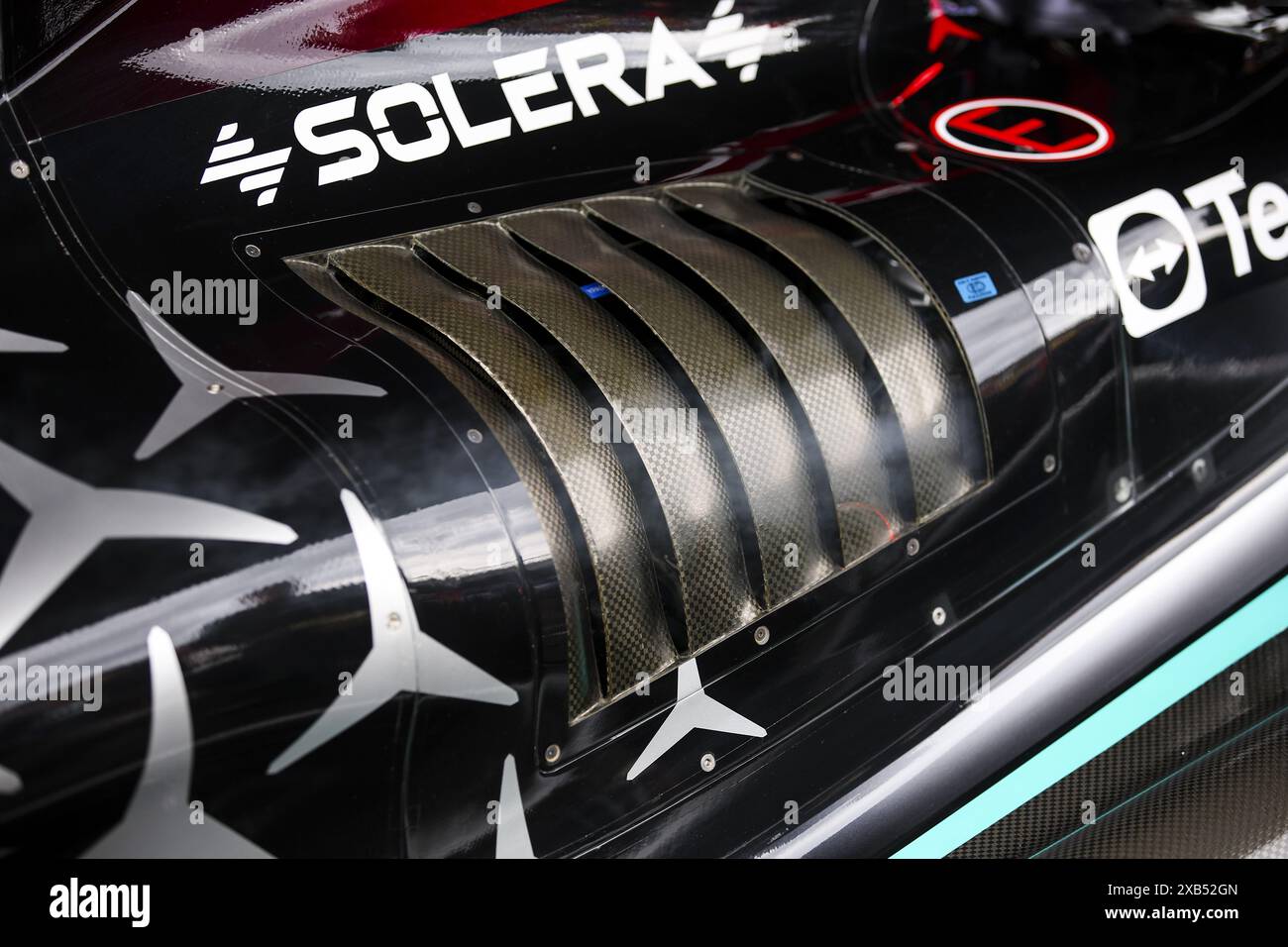 Mercedes AMG F1 Team W15, mechanical detail cover engine, moteur during ...