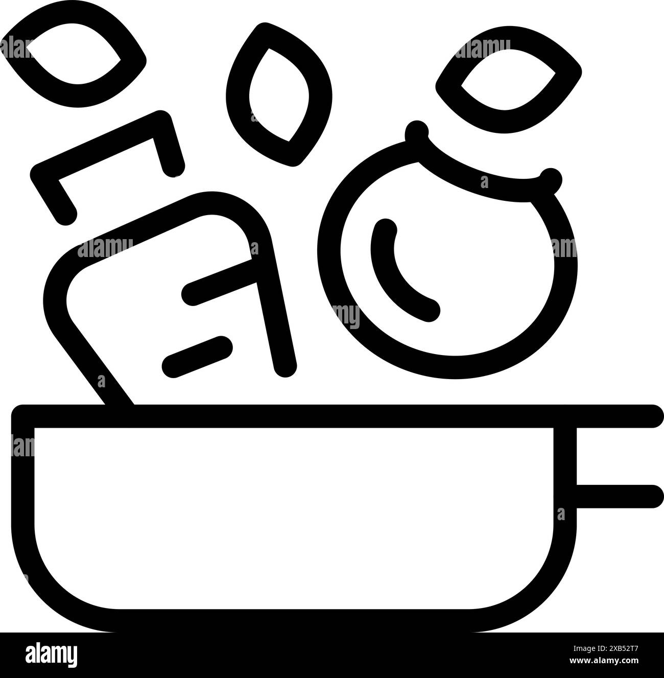 Pot ingredients Black and White Stock Photos & Images - Alamy