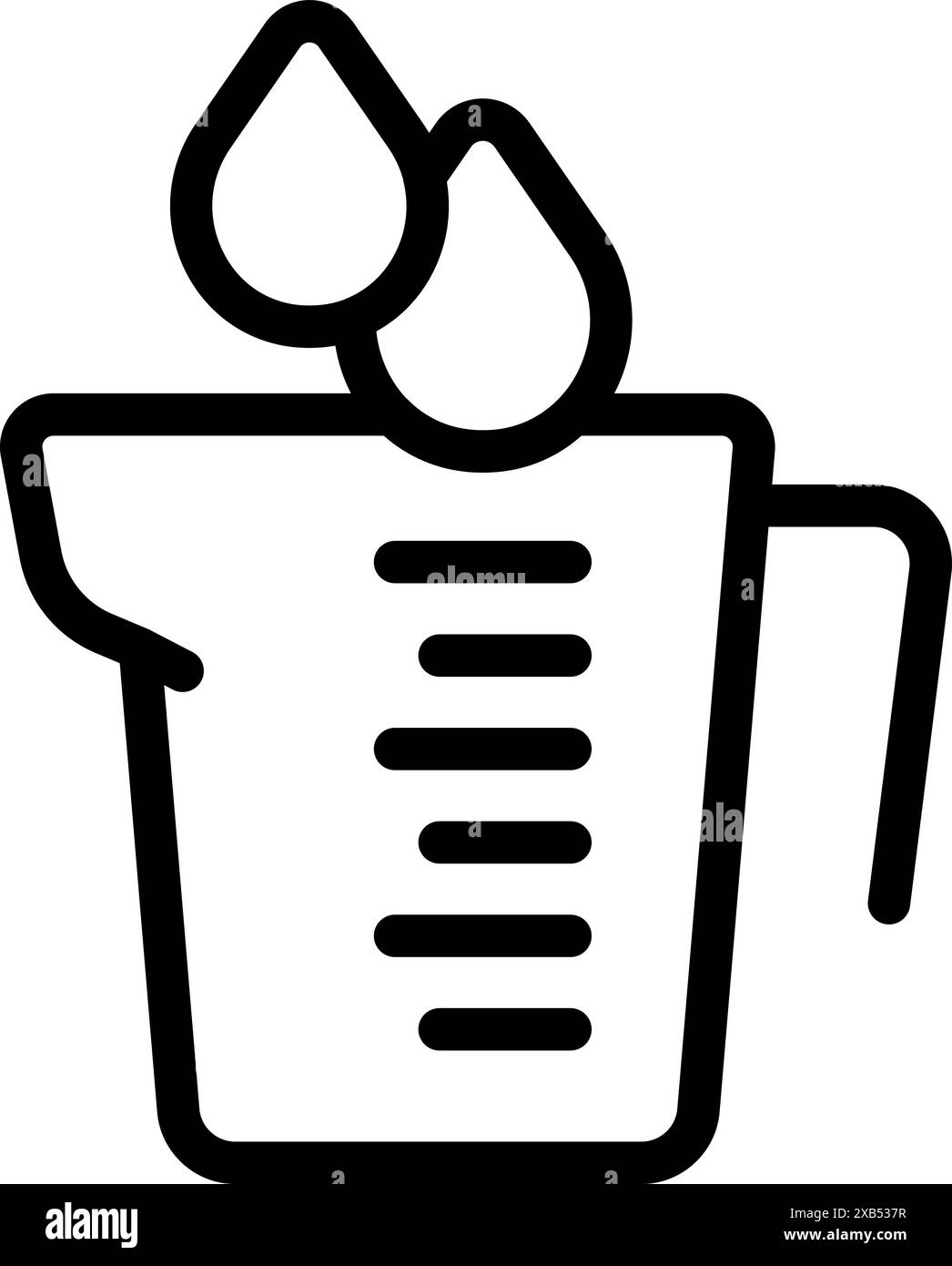 Measuring cup pouring water drops liquid measuring tool kitchenware ...