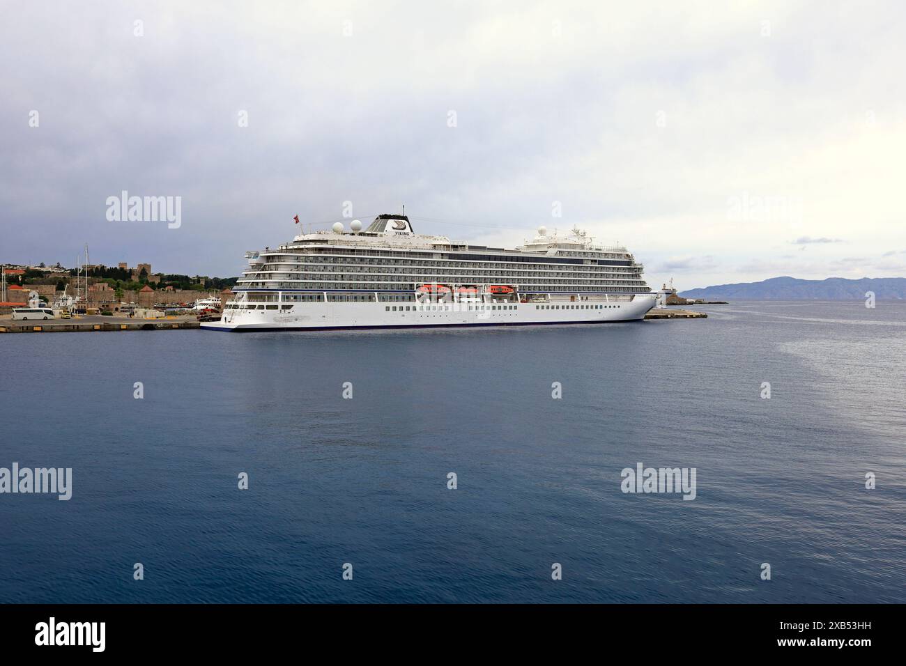 The impressive Viking Jupiter Cruise ship, Rhodes harbour, May 2024 ...
