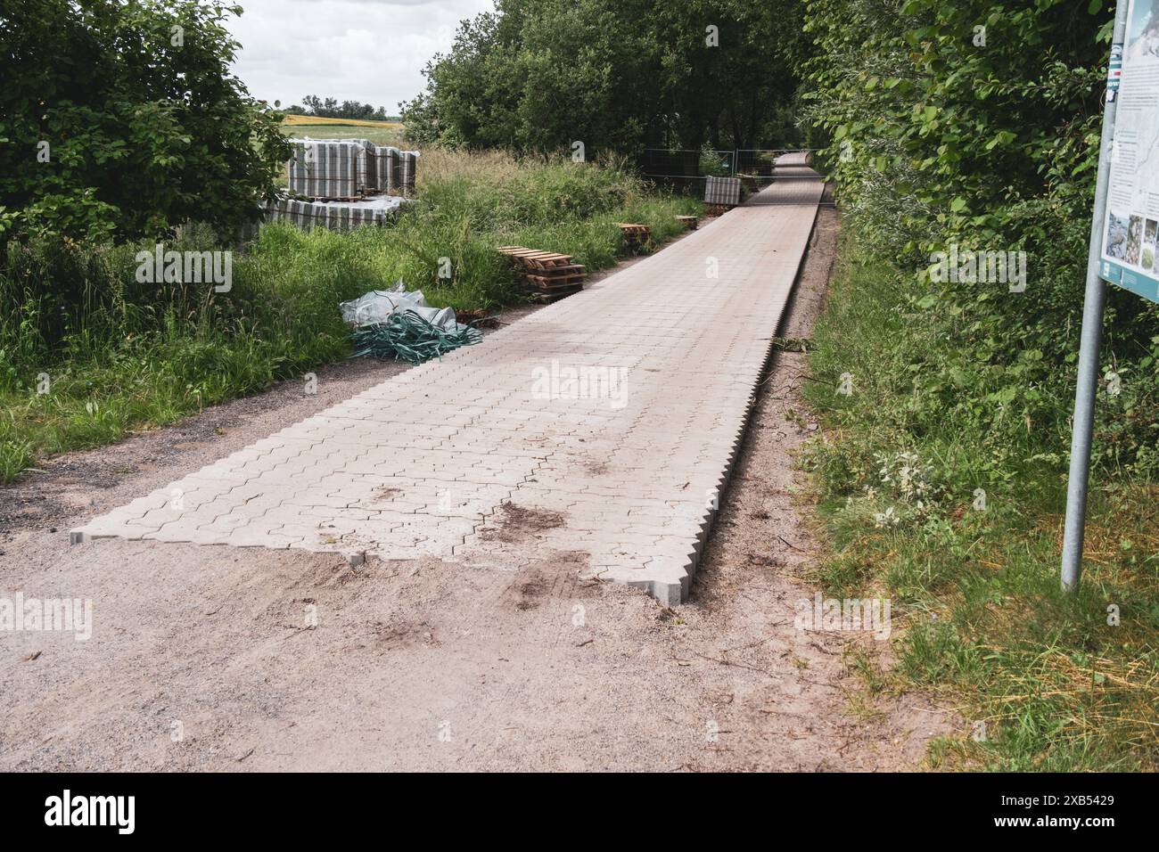 Pile of stones by a footpath hi-res stock photography and images - Alamy