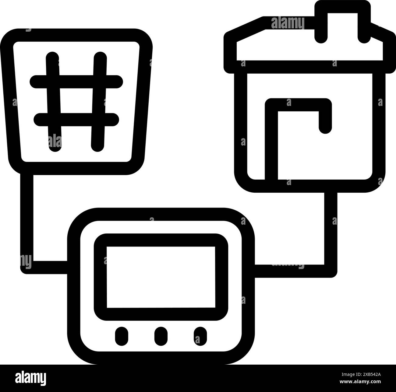 Powering a house Cut Out Stock Images & Pictures - Alamy