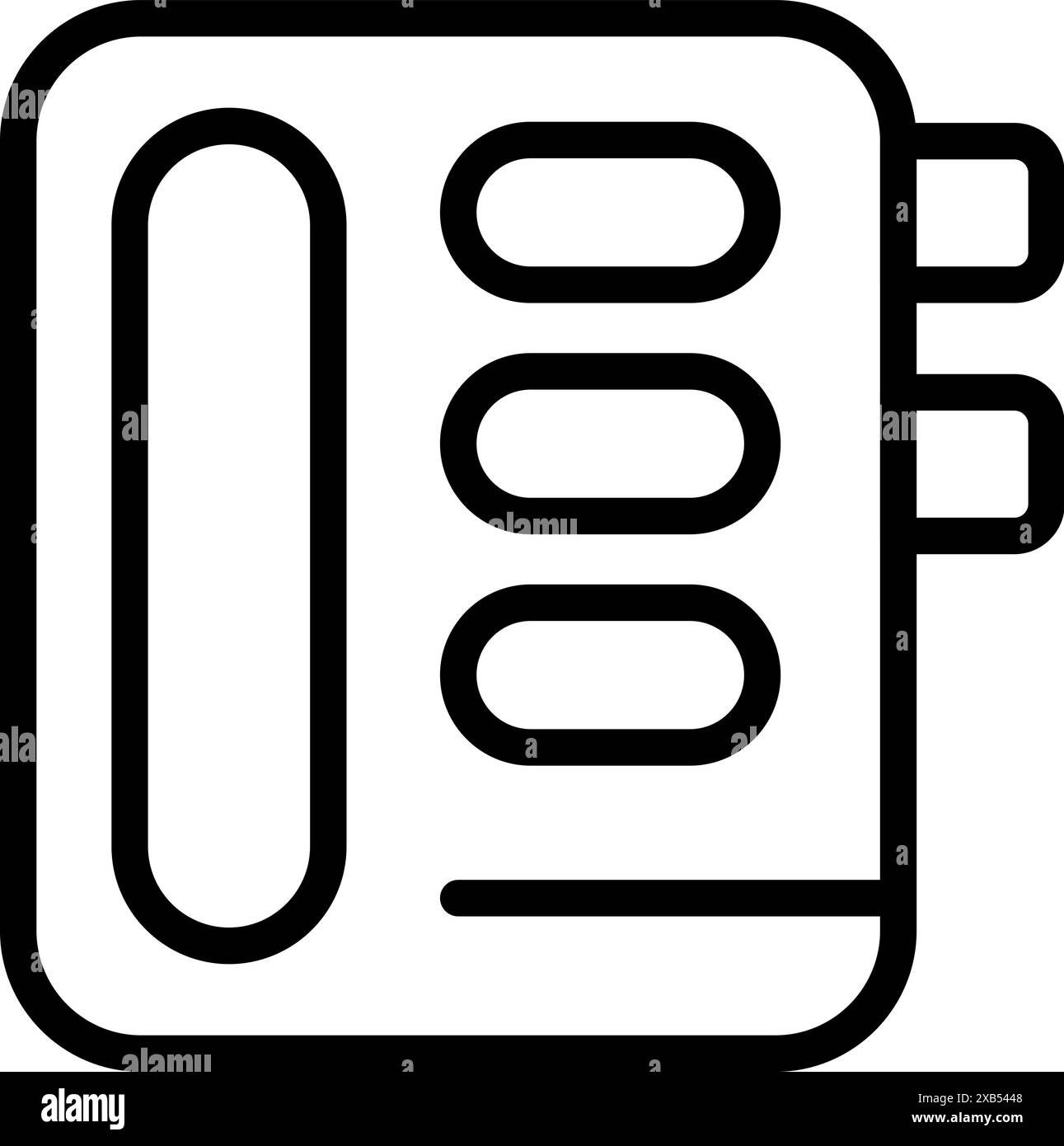 Line drawing of an office phone representing communication Stock Vector ...