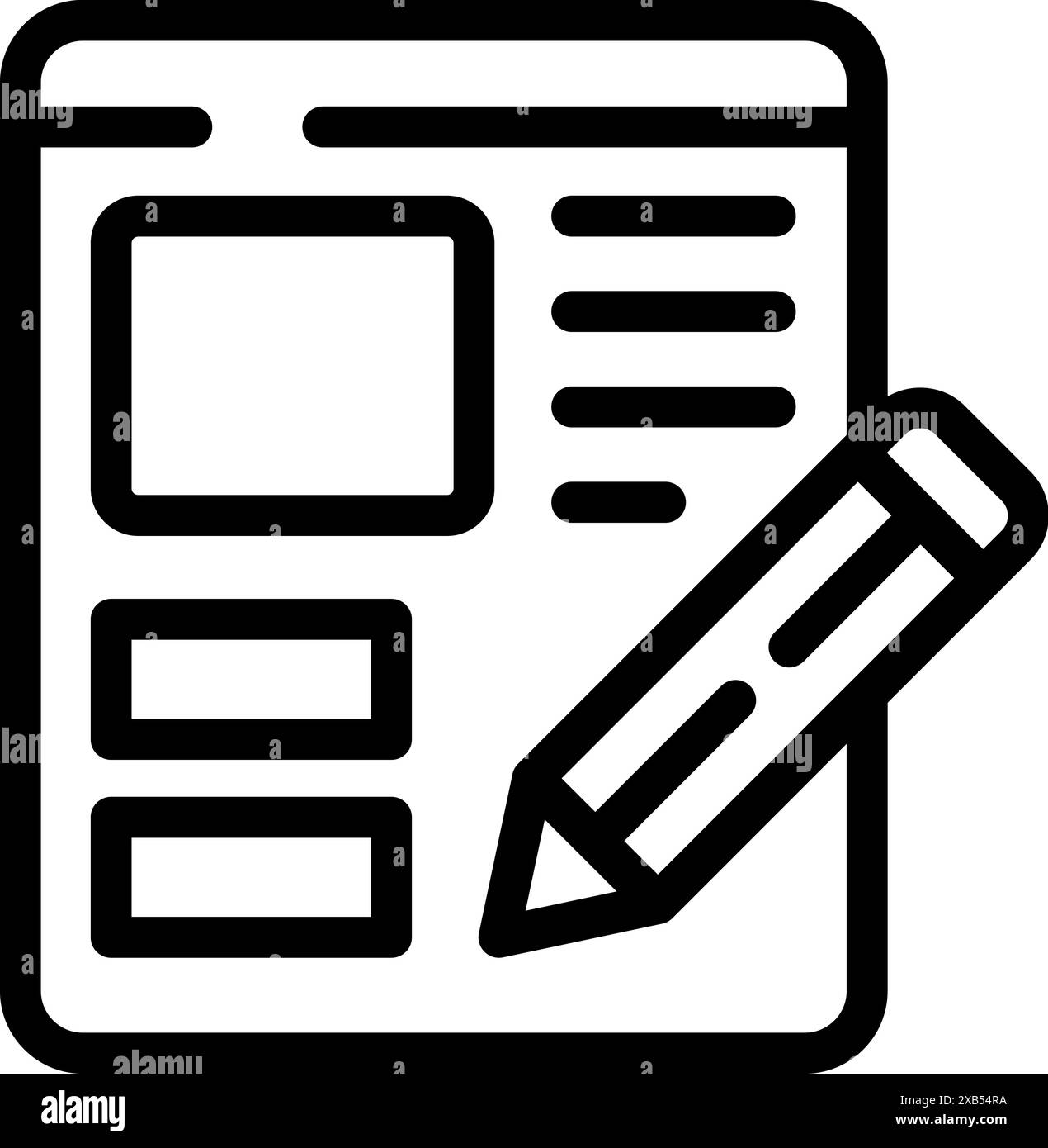 Webpage editing Stock Vector Images - Alamy