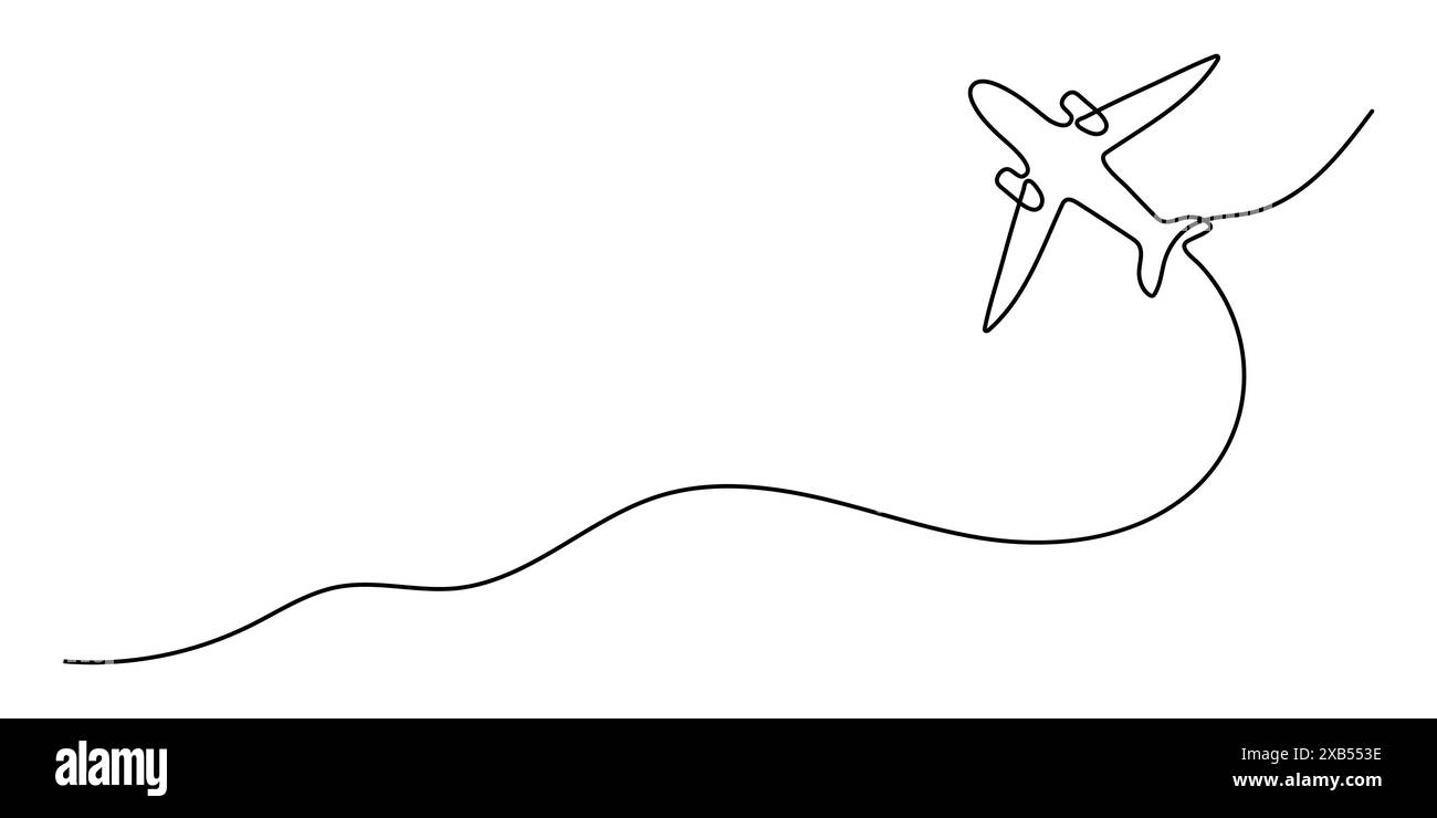 Flight path drawing Stock Vector Images - Alamy