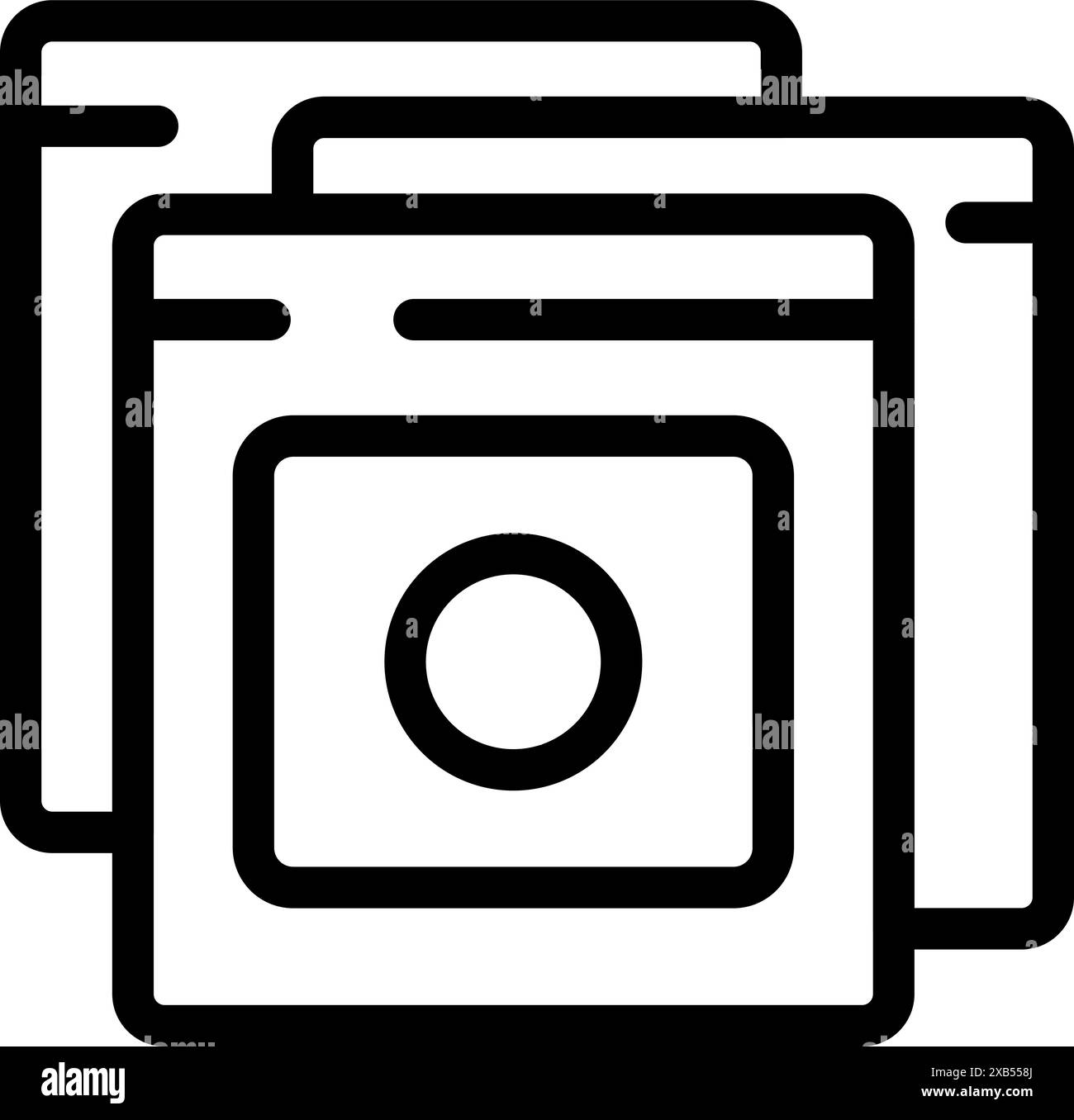 Three browser windows stacked on top of each other, symbolizing ...