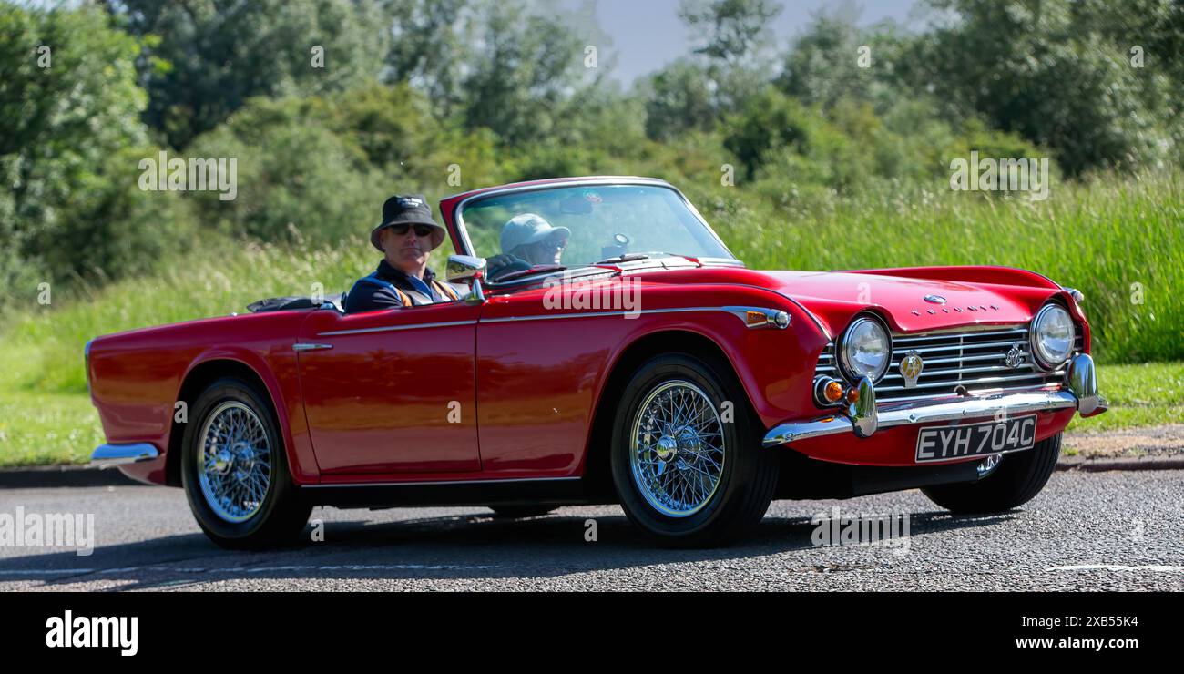 Stony Stratford,UK - June 2nd 2024: 1965 red Triumph TR4 classic ...