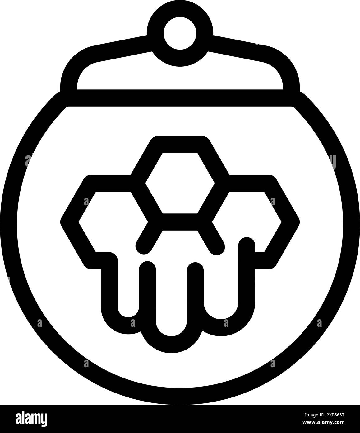 Icon depicting a jar filled with honey, symbolizing sweetness and the ...