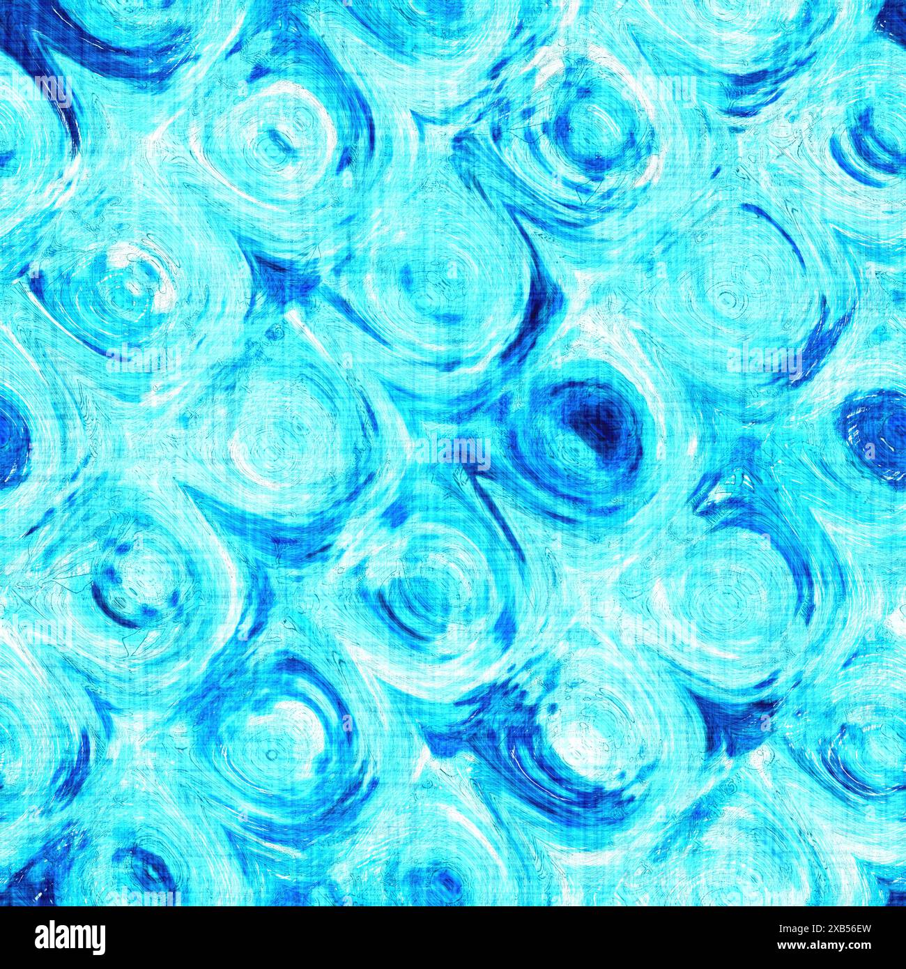 Summer blue dyed wave water pattern with broken linear blotch effect ...