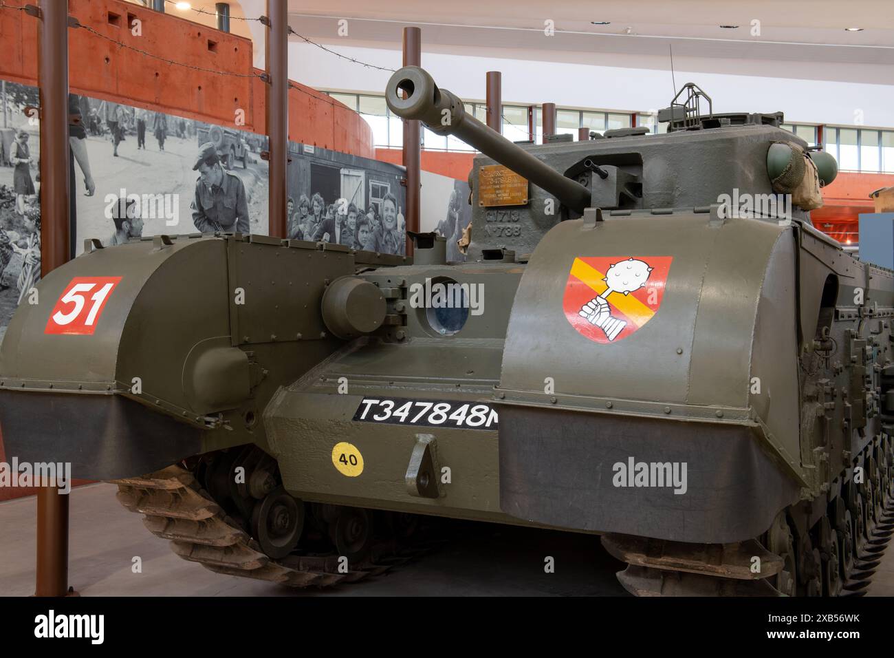 Bovington.Dorset.United Kingdom.February 25th 2024.A Churchill Mark 7 ...