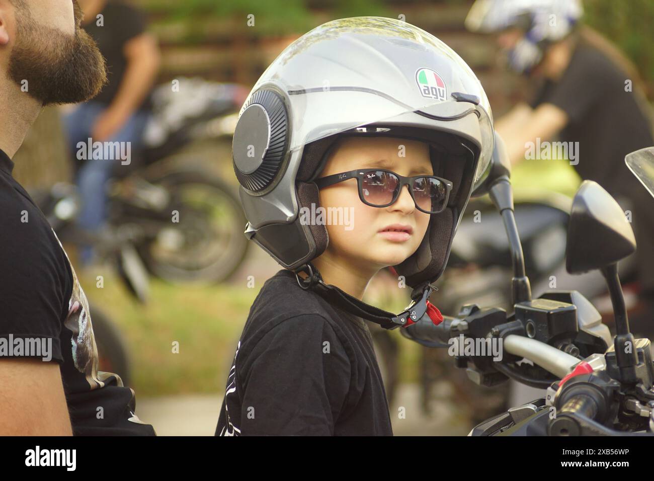 Motorcycle crash helmet hi-res stock photography and images - Alamy