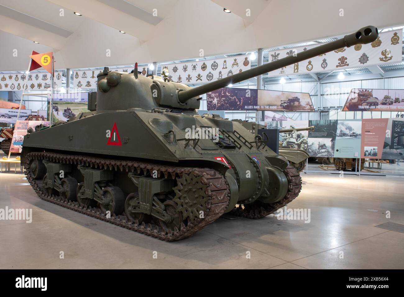 Bovington.Dorset.United Kingdom.February 25th 2024.A Sherman Firefly ...