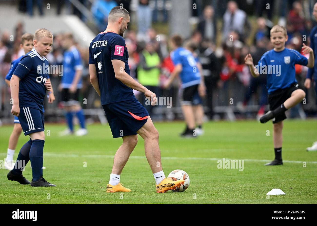 Neuruppin, Germany. 10th June, 2024. Croatia National Team is pictured ...