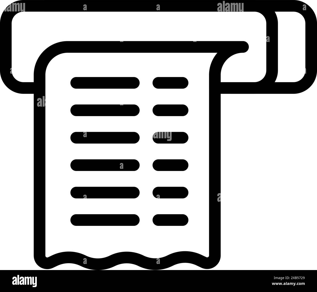Point of sale terminal printing a receipt with purchase information ...