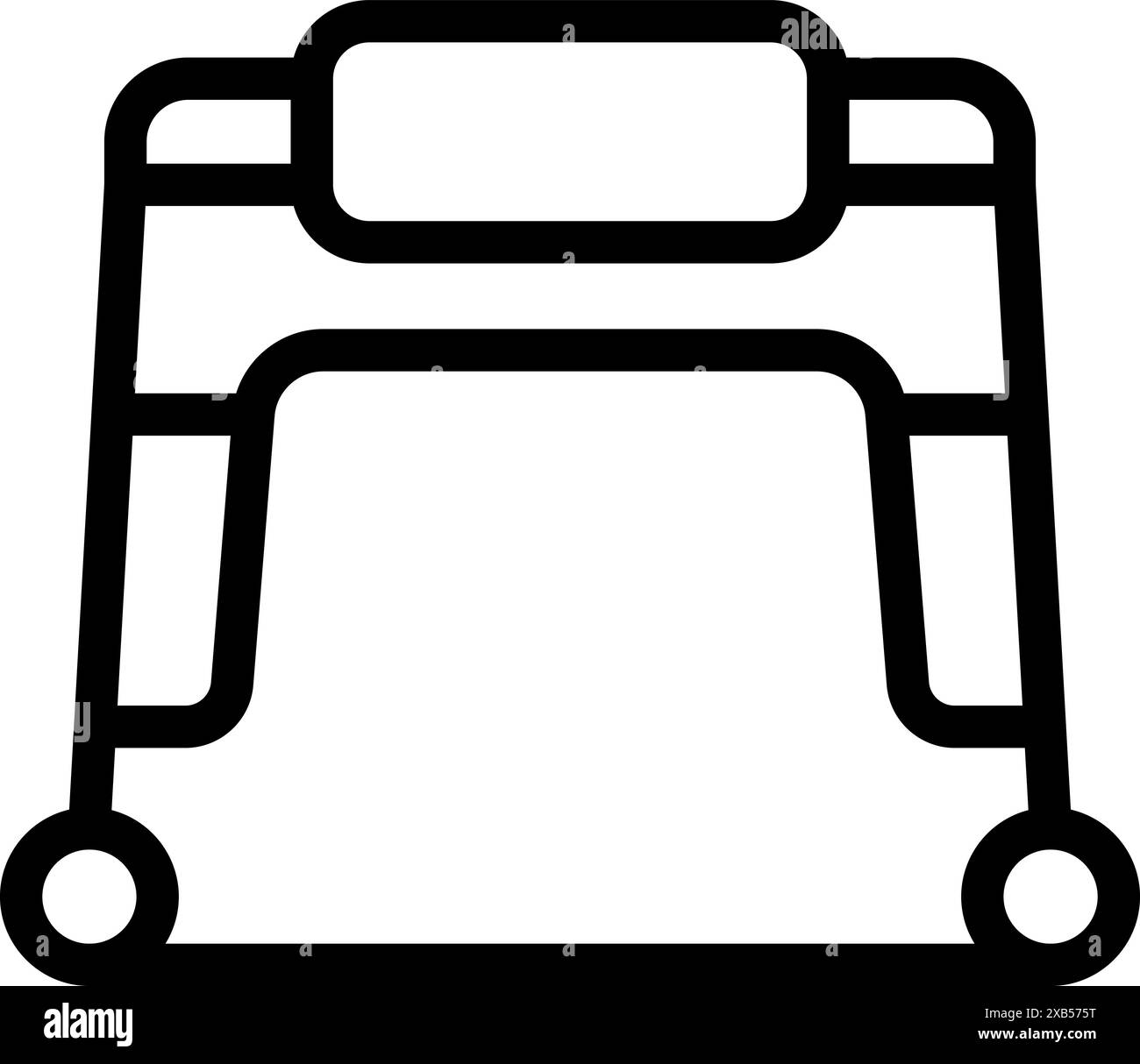 Rollator walking aid Stock Vector Images - Alamy