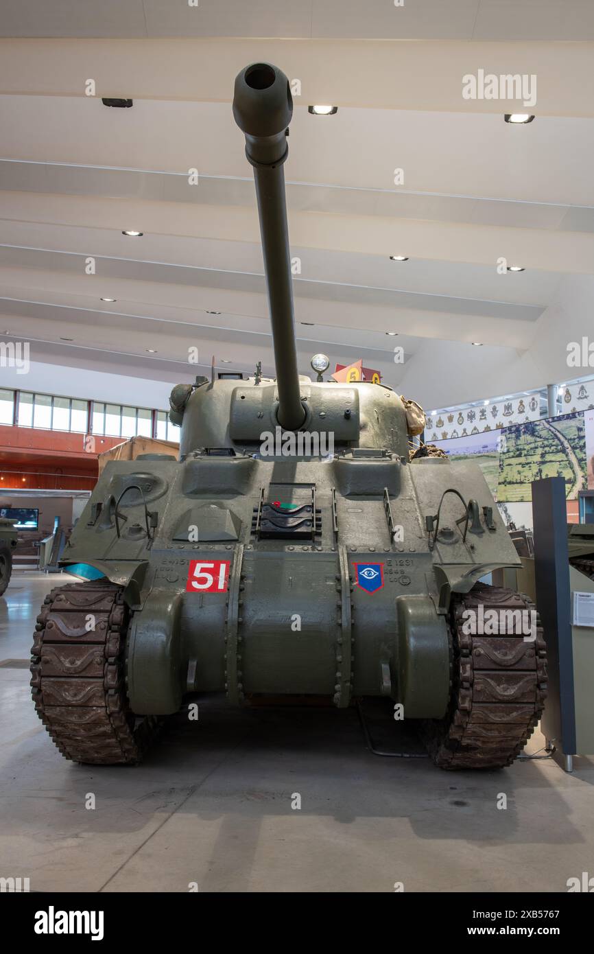 Bovington.Dorset.United Kingdom.February 25th 2024.A Sherman Firefly ...