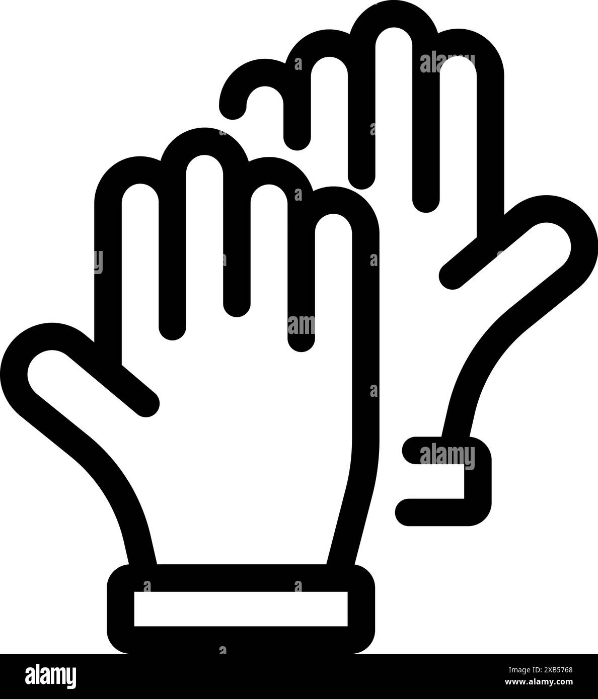 Two hands clapping celebrating success applauding achievement icon ...