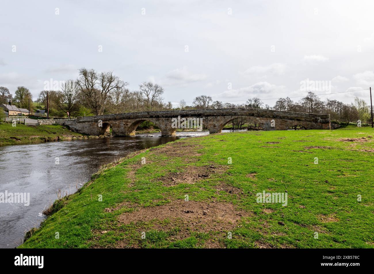 The Paperhaugh Bridge in Northumberland UK Stock Photo - Alamy