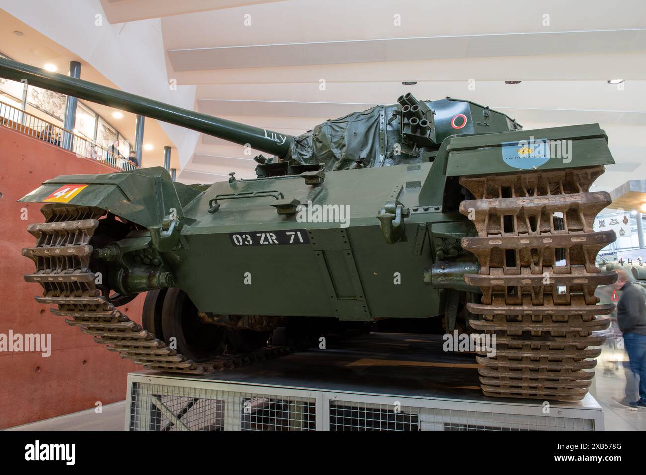 Bovington.Dorset.United Kingdom.February 25th 2024.A Centurion tank is ...