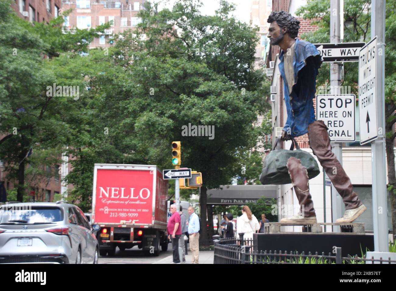 PRODUCTION - 10 June 2024, USA, New York: The sculpture "Benoit" by ...