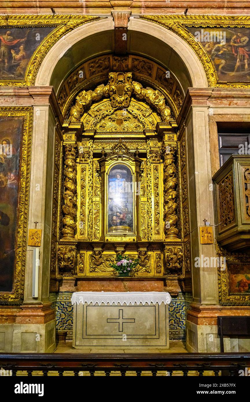 Secondary altar for a saint figure inside of the Parish Church of Saint ...