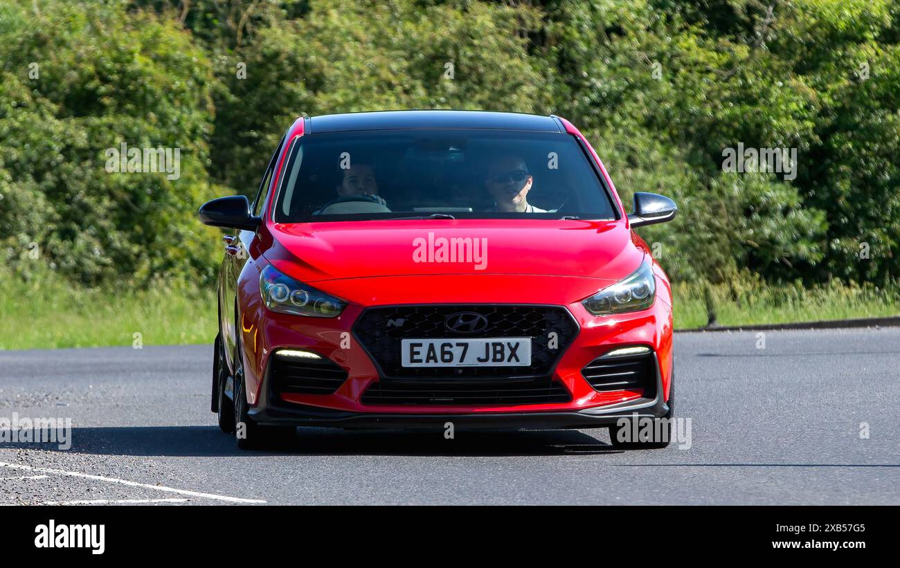 Stony Stratford,UK - June 2nd 2024:2017 red Hyundai i30 n performance ...