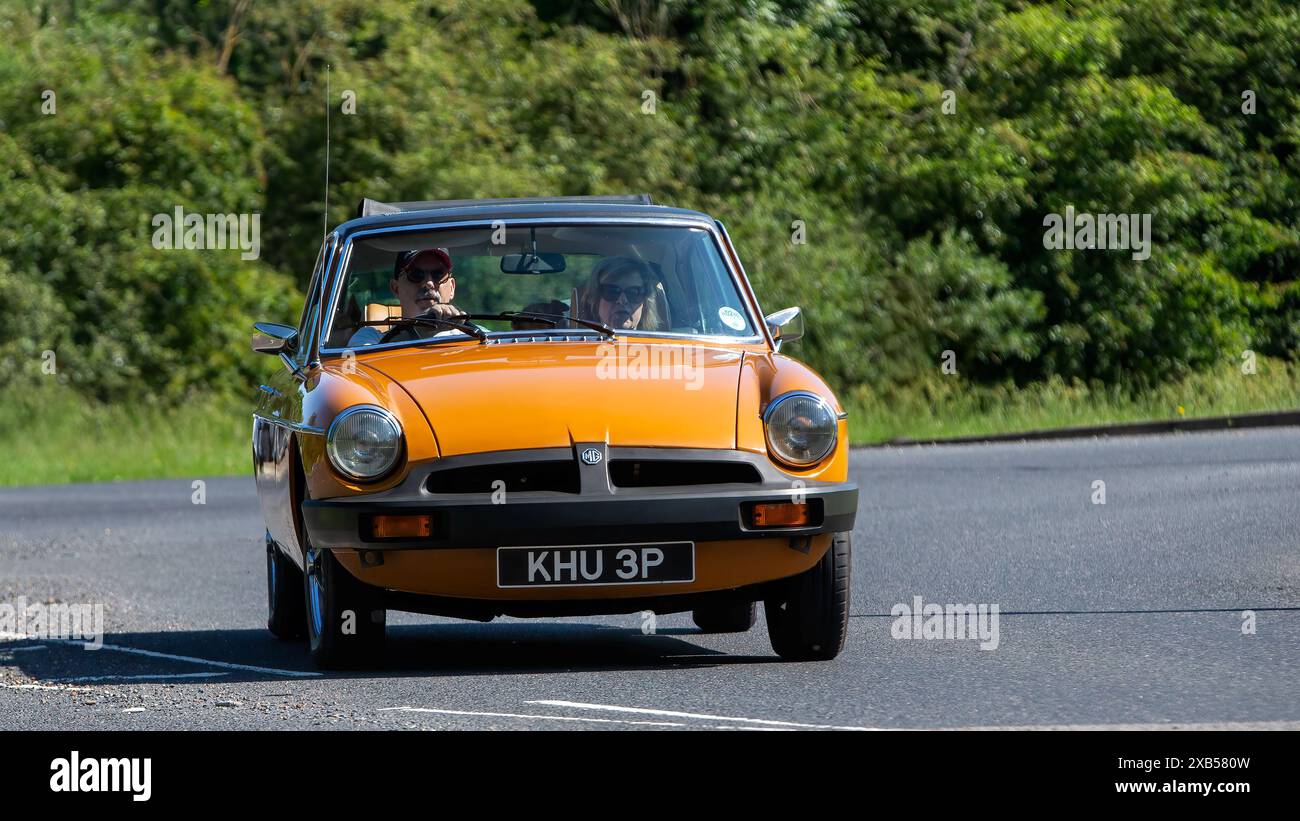Stony Stratford,UK - June 2nd 2024: 1975 MGB GT classic British sports ...