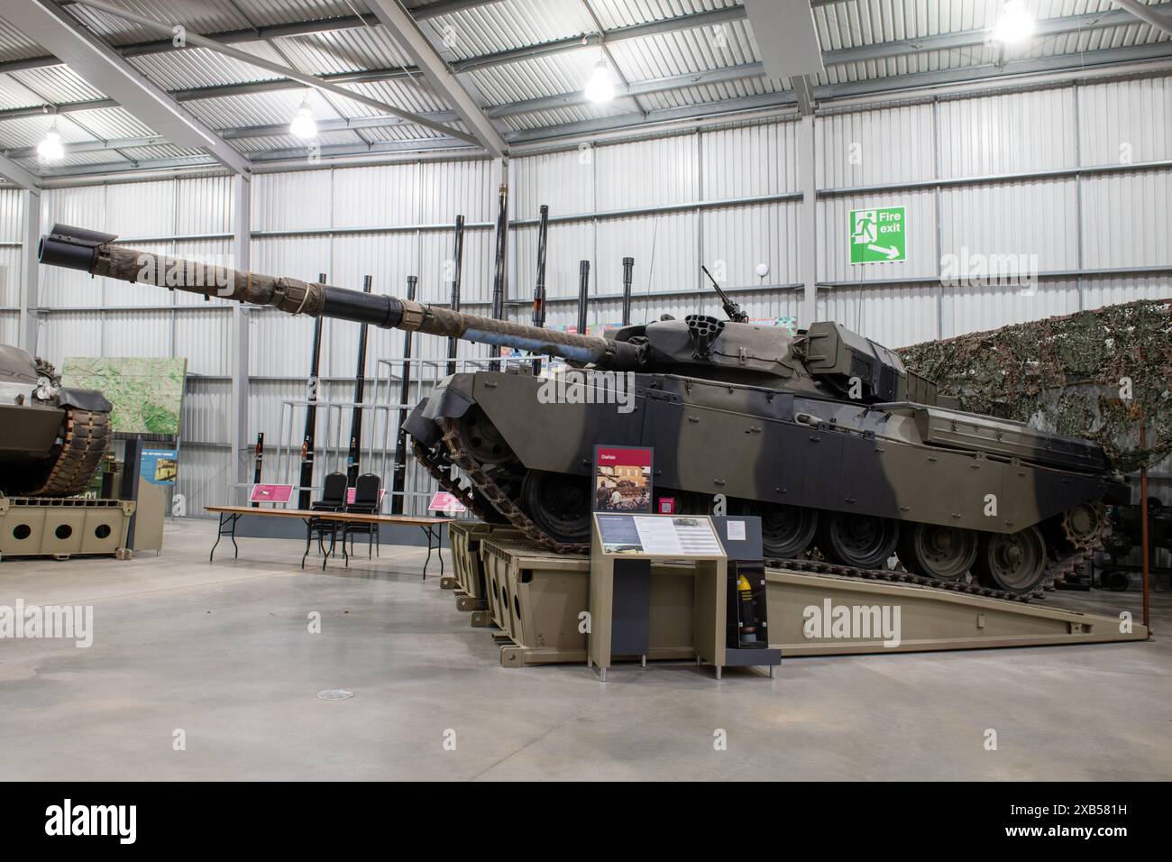 Bovington.Dorset.United Kingdom.February 25th 2024.A Chieftain tank is ...