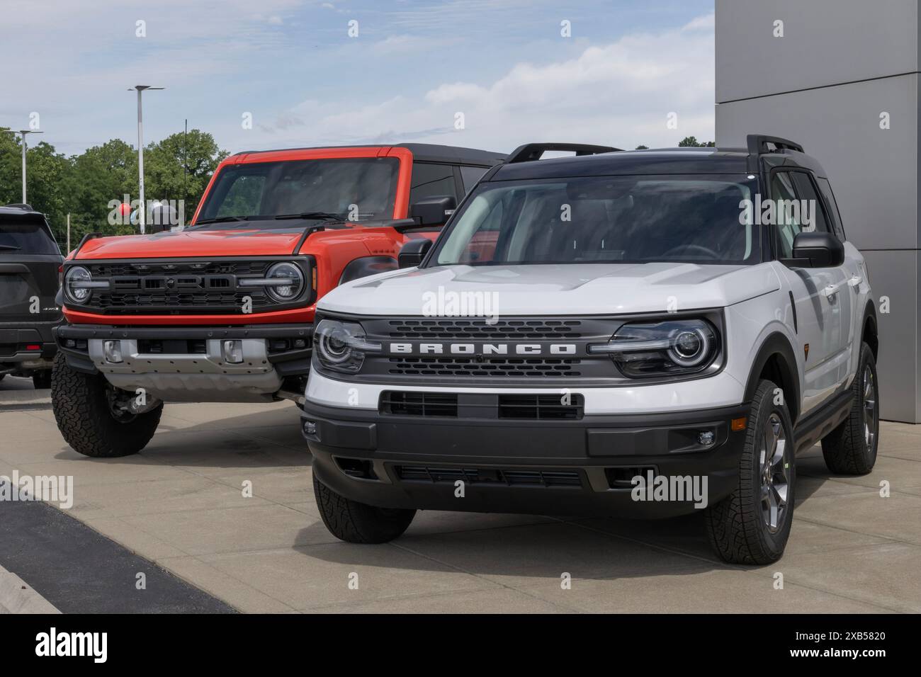 Harrison - June 9, 2024: Ford Bronco display at a dealership. Ford ...
