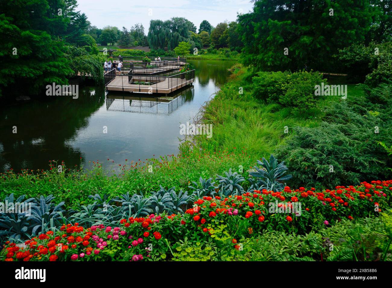 Chicago Botanic Garden in Northbrook, Illinois Stock Photo - Alamy