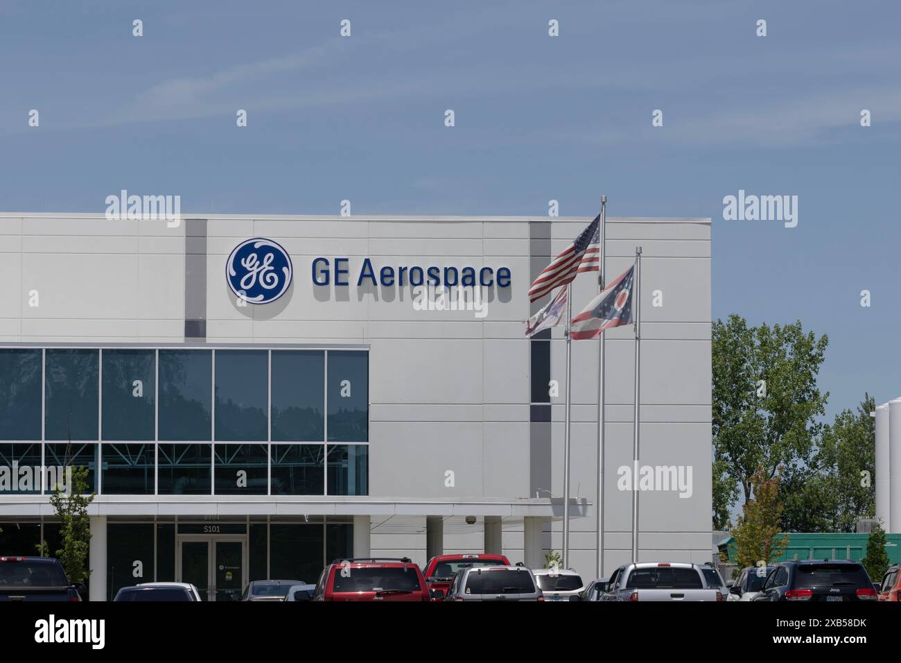 Beavercreek - May 31, 2024: GE Aerospace jet engine component ...