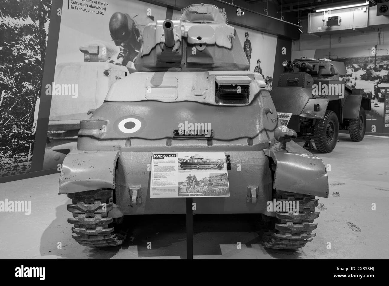 Bovington.Dorset.United Kingdom.February 25th 2024.A Somua S35 tank ...