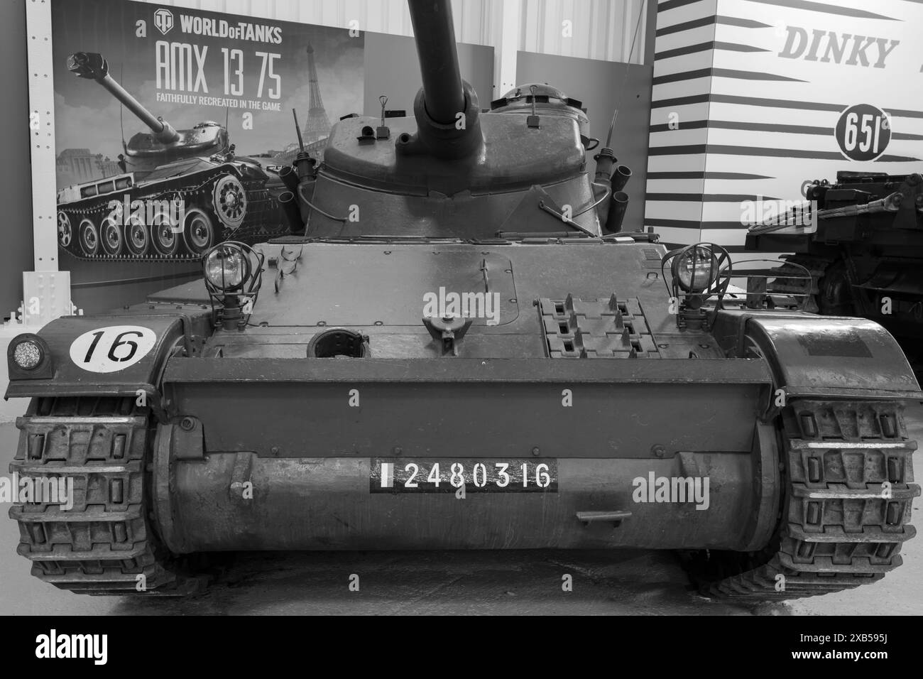 Bovington.Dorset.United Kingdom.February 25th 2024.An Amx 13 light tank ...